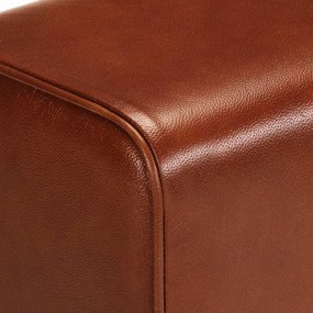 Lavice gymnastický kůň 38 cm hnědá pravá kůže a mangovník 320786
