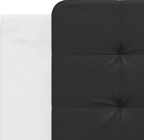 Postel s matrací Zadar bílá a černá 180 x 200 cm umělá kůže 3208886