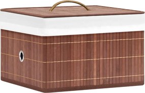 Bambusové úložné boxy 4 ks hnědé 320768