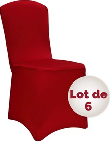Potah na židli sada 4 ks vínová OEKO-TEX®