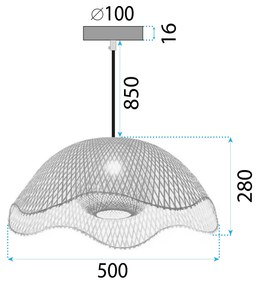 Toolight Závěsné osvětlení BOHO 1CP NEW