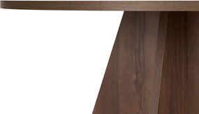 Designový jídelní stůl Kahedin 120 cm vzor ořech
