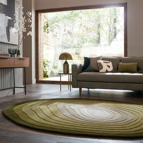Zelený ručně tkaný vlněný koberec 160x230 cm Puddle Ombre – Flair Rugs