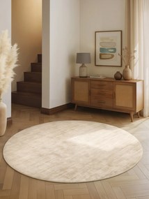 Vikosa, Kusový koberec Vikosa Jane 106293 Ivory kruh, 120x120 (průměr) kruh, bílá, dětský pokoj