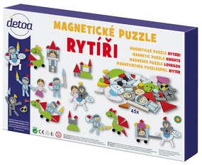 Detoa Magnetické puzzle Rytíři
