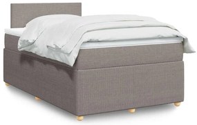 Box spring postel s matrací taupe 120x200 cm textil 3289720