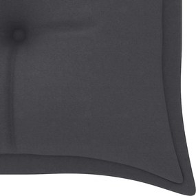 Lavice Batavia s antracitovou poduškou 150 cm masivní teak 3100841
