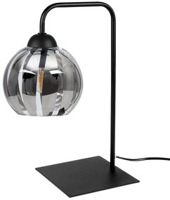 Stolní lampa ELIZA, 1x skleněné stínítko se vzorem