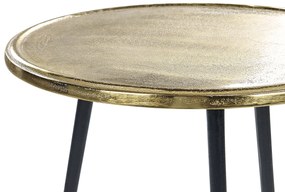 Boční stolek zlatý/ černý TELFER Beliani