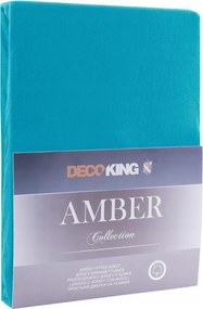 Decoking Amber Prostěradlo Jersey -200-220x200- Modrá