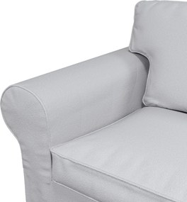 Potah na pohovku IKEA Ektorp 3-místná rozkládací, NOVÝ MODEL 2013 barva bílá látka pletený vzor