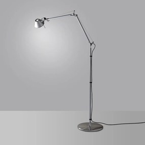 Artemide A001000 + A012820 Tolomeo Floor halo, stojací lampa pro čtení s vypínačem, 1x77W E27, hliník, výška max 226cm