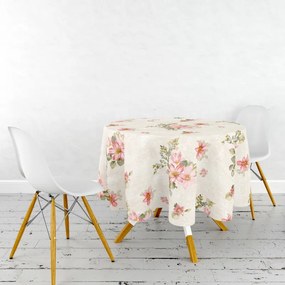 Ubrus PVC kulatý FL-1758-03 - Romantická květina (různé velikosti)