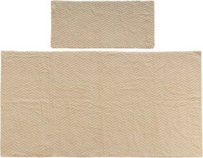 Sinsay - Sada ručníků s plastickým vzorem 2 pack - béžová