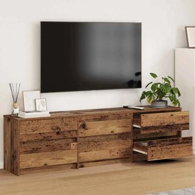 TV jednotky 180 x 34 x 50 cm Staré dřevo Kompozitní dřevo 3385628