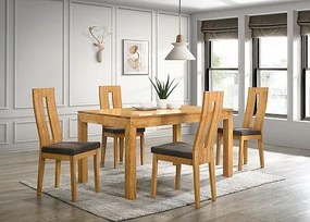 CZ Nábytkář - Kasvo Jídelní set MORIS stůl + NELA židle 4ks | Varianta: ořech / látka SH21