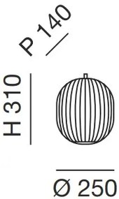 Fabas 3689-21-101 Domizia, nástěnné svítidlo, černý kov/bílé sklo, 1xE27, výška 31cm