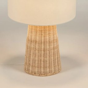 Stolní lampa Marlenn Sail Ratan Taupe