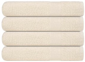 Ručníky FROGN 4 ks krémové 100x200 cm 360 g/m² 137011