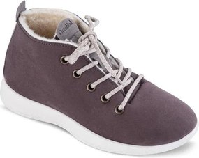 Dámské zateplené kotníkové šněrovací boty taupe vel. 39