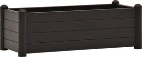 Vyvýšený záhon PP antracitový 100 x 43 x 35 cm 313977