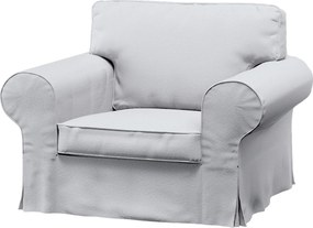 Potah na křeslo IKEA Ektorp barva bílá látka pletený vzor