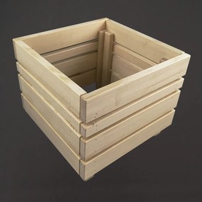 AMADEA Dřevěný designový obal na květináč, 33,6x33,6x28cm
