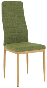 Židle, zelená látka / buk, Tempo Kondela COLETA NOVA