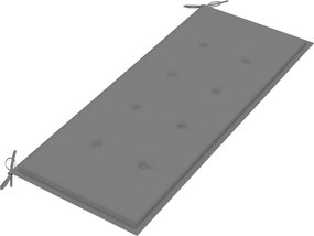 Skládací zahradní lavice s poduškou 118 cm bambus 3063850