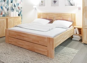 Masivní postel Fiona supra - buk, 180x200 cm