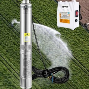 ponorné čerpadlo do hlubokých studní, 1100 W 230 V/50 Hz, 190 l/min 57 m