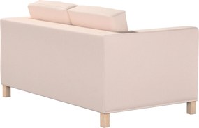 Potah na pohovku IKEA  Karlanda 2-místná, krátký barva růžová látka pletený vzor
