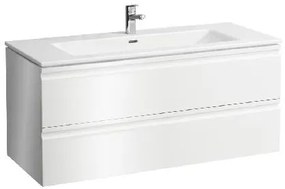 Laufen Pro S - Skříňka s umyvadlem, 1200x545x500 mm, 2 zásuvky, lesklá bílá H8619674751041