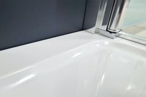 HARD 80x80x3,5 čtvrtkruhová mramorová vanička
