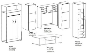 Velká obývací stěna Spiana 310cm