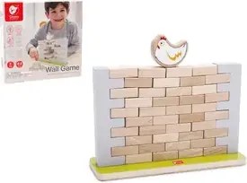 TEDDIES Balanční hra Cihlová zeď / dřevo / 44 ks / v krabici / 3+