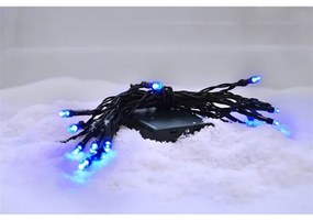 SOLIGHT LED vánoční řetěz, 3m, 20 LED, 3 x AA, modré světlo, zelený kabel