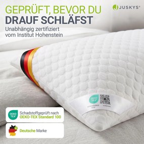 Juskys Polštáře s paměťovou pěnou, 2 kusy Velikost: 80 × 40 cm