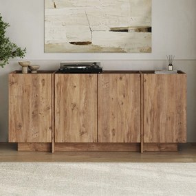 Komoda v dekoru borovice s dírou na kabely v přírodní barvě 180x80x45 cm Dorma – Kalune Design