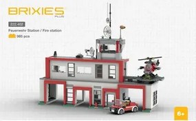 BRIXIES Plus 222.402 Hasičská stanice s vrtulníkem a vozidlem