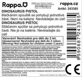 RAPPA Dinosaurus T-Rex pohyblivý / Hračka / Spoušť aktivuje pohyb
