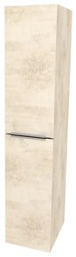 Mereo Mailo, koupelnová skříňka vysoká 170 cm, chrom madlo, Multidecor, Chromix bílý CN594LPCHB2