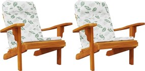 vidaXL Podušky na židli Adirondack 2 ks oxfordská látka [361848] Barva: krémová