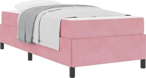 Rám postele Růžová 90 x 200 cm textil 3399041