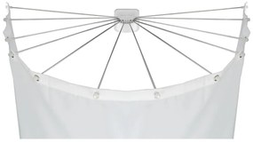WENKO 23863100 - Sprchový držák 96x72 cm nerez/bílá 23863100