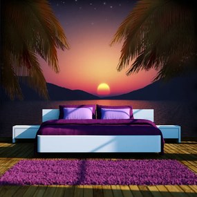 Fototapeta - Romantic evening on the beach