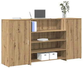 Recepční stůl dub artisan 200x50x103,5 cm kompozitní dřevo 3324186
