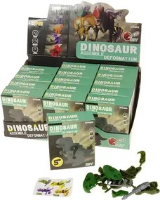 Dinosaurus šroubovací set s nástrojem / Stavebnice / 5 druhů k sestave