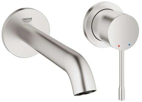 Grohe Essence - Umyvadlová baterie pod omítku, 2-otvorová instalace, supersteel 19408DC1