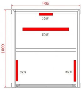 NIKIDO - S Infrasauna RUBY 1 (F20090) 900x100x195